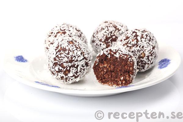 Chokladbollar - Recept - Recepten.se