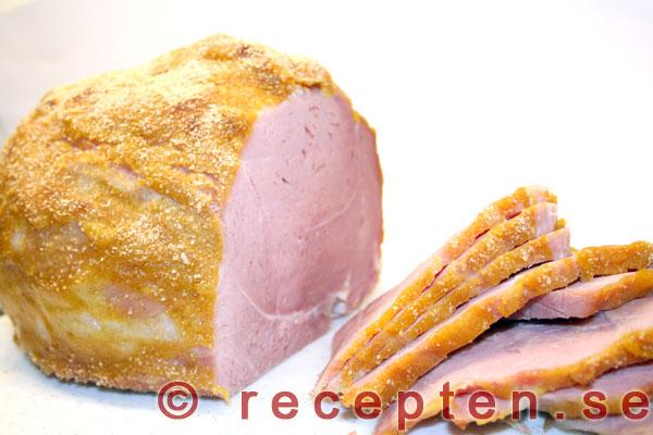 Julskinka, ugnsbakad och griljerad - Recept