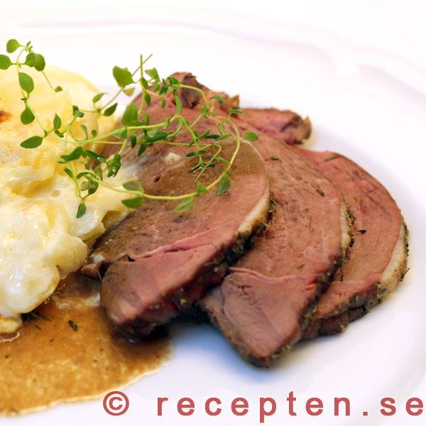 Kalvstek i ugnen - Recept